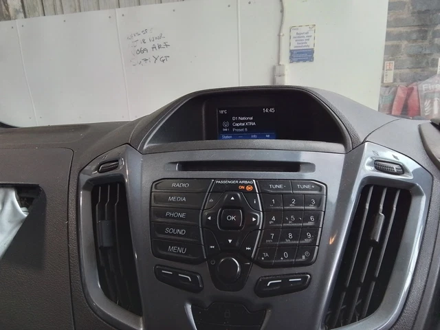 FORD TRANSIT CUSTOM RADIO Stereo Radio Head Unit £120.00 - PicClick UK