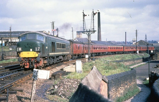 COLOUR RAIL SLIDE, DE1551, Class 45, D28, green livery, Bradford St ...