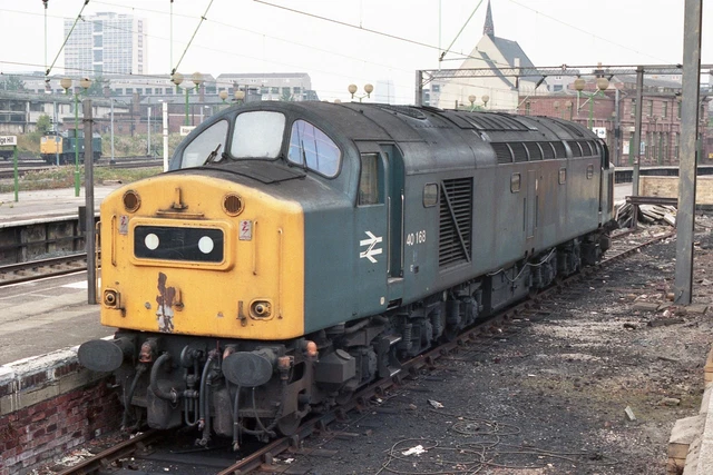 BRITISH RAIL CLASS 40 40168 Edge Hill 15/08/84 Rail Photo b £2.70 ...