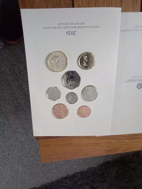 2026 UK KING CHARLES Definitive 8 Coin Set with Atlantic SALMON 50p..In ...