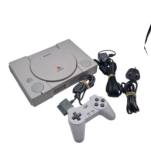 SONY PLAYSTATION PS1 Grey Console Controller Leads Working £29.99 ...