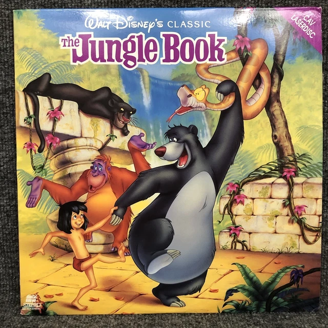 WALT DISNEY THE Jungle Book Animated 12” Laserdisc CAV Masterpiece ...