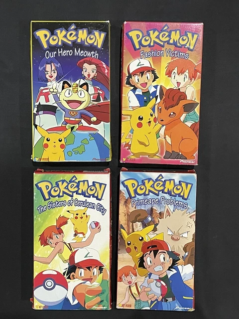 LOT DE 4 Pokémon VHS série originale Nintendo Viz Video Pioneer EUR 22 ...