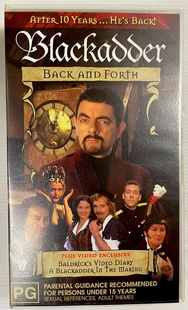 BLACKADDER BACK AND Forth Roman Atkinson VHS Video Cassette Tape PAL ...