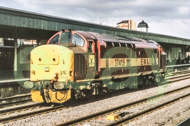 UK DIESEL TRAIN Railway Photograph Of Class 37 Loco 37419. Rm37-1274 £1 ...