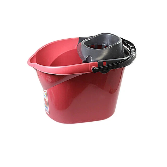 13 LITRE PLASTIC Mop Bucket with Wringer Floor Bucket for Kitchen ...