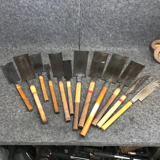 JAPANESE OLD HAND Saw 12set Nokogiri made by famous blacksmi / Chisel ...