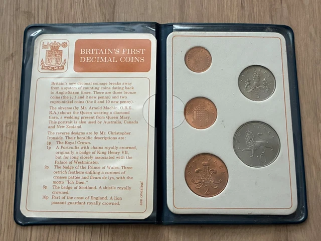 BRITAINS FIRST DECIMAL Coins Set (33046) £4.99 - PicClick UK