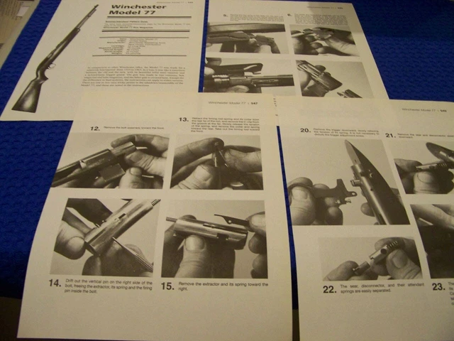 WINCHESTER MODEL 77 (.22 Lr) Rifle..disassembly/Strip & Details (710Mm ...