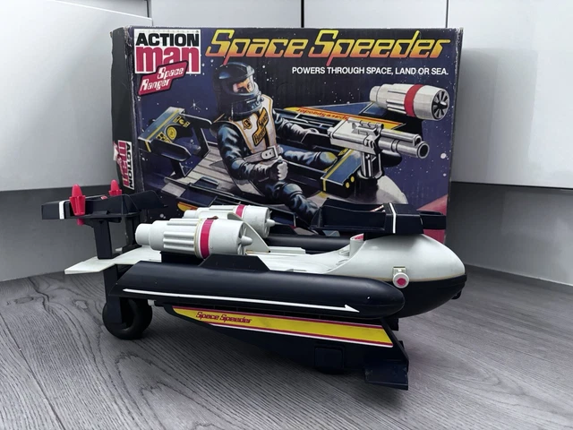 VINTAGE ACTION MAN Space Ranger Space Speeder 4 In 1 Boxed £24.99 ...