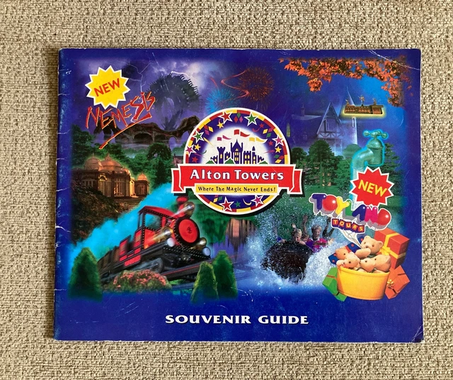 ALTON TOWERS THEME Park Souvenir Guide Book 1994 Vintage Rare Nemesis EUR 154,06 - PicClick IT