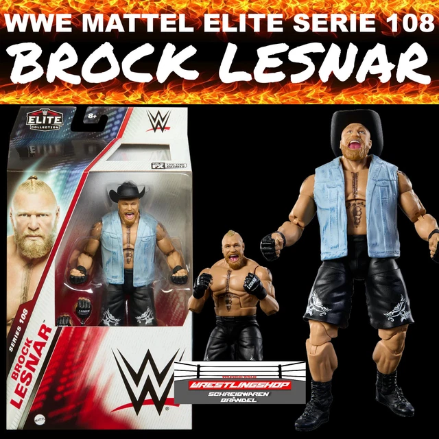 WWE MATTEL ELITE 108 Brock Lesnar Wrestling Action Figur Raw Basic ...