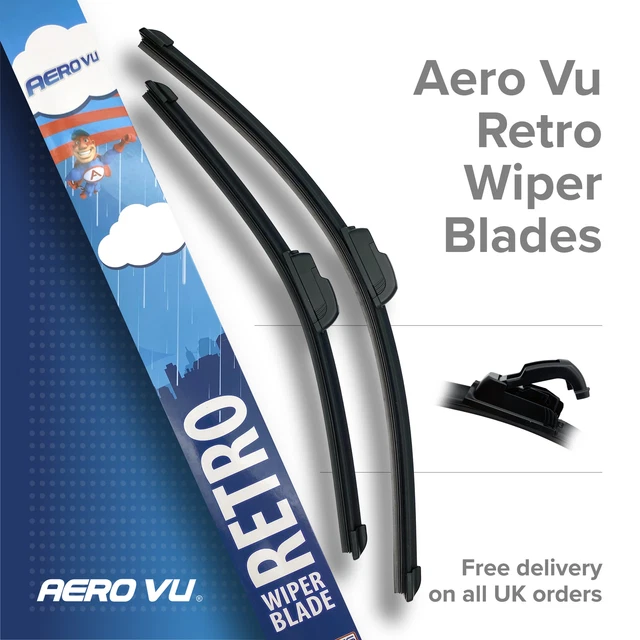 VW GOLF MK2 Hatch 16"/16" Aero VU Front Window Windscreen Wiper Blades ...