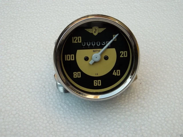 ZUNDAPP SPEEDOMETER 120 mph (New Replica) - 80 mm M18 X 1.5 EUR 58,55 ...