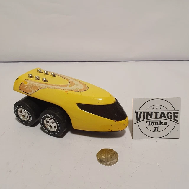 VINTAGE TONKA TOY. Rocket Car Friction Drive. YELLOW. 1970's *RARE* £15 ...