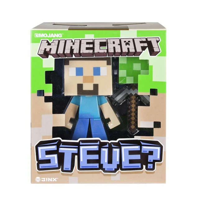 MINECRAFT STEVE VINYL 6-inch Figurine Licence Officielle Jinx EUR 4,21 ...