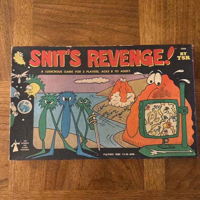VINTAGE 1978/1980 SNIT'S REVENGE Board Game By TSR Hobbies 5006 $50.00 ...