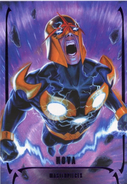 2024 MARVEL MASTERPIECES Grego EPIC PURPLE #56 Nova 125/199 £16.15 ...