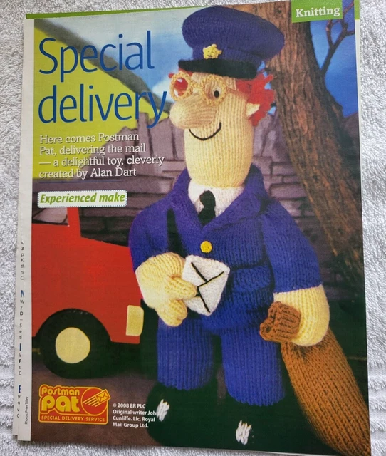 ALAN DART POSTMAN Pat Toy Knitting Pattern - Mag Extract £14.99 ...