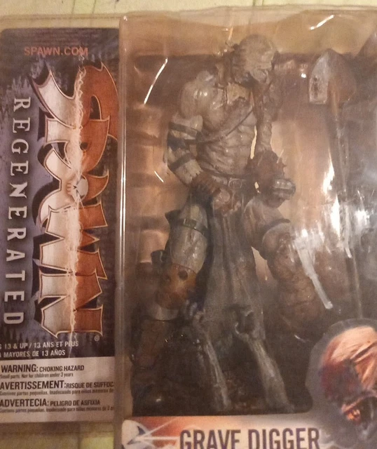 MCFARLANE TOYS SPAWN REGENERATED GRAVE DIGGER SPAWN ACTION FIGURE Brocken Bliste EUR 41,00 ...