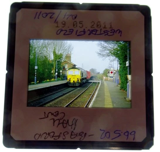 ORIGINAL SLIDE CLASS 66 Loco No 66502 Basford Hall Central At ...