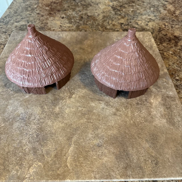 VINTAGE MARX JIM JUNGLE DAKTARI PLAYSET Huts Reissue $19.99 - PicClick