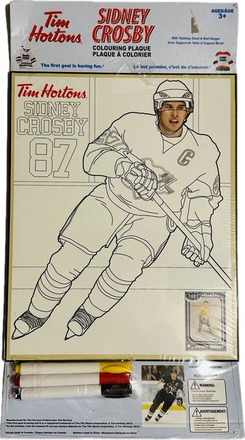RARE TIM HORTONS Sidney Crosby Colouring Plaque 2012 $19.99 - PicClick CA