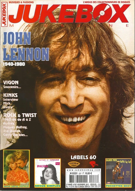 JUKE BOX MAGAZINE n° 287 - John Lennon (Novembre 2010) EUR 5,00 ...