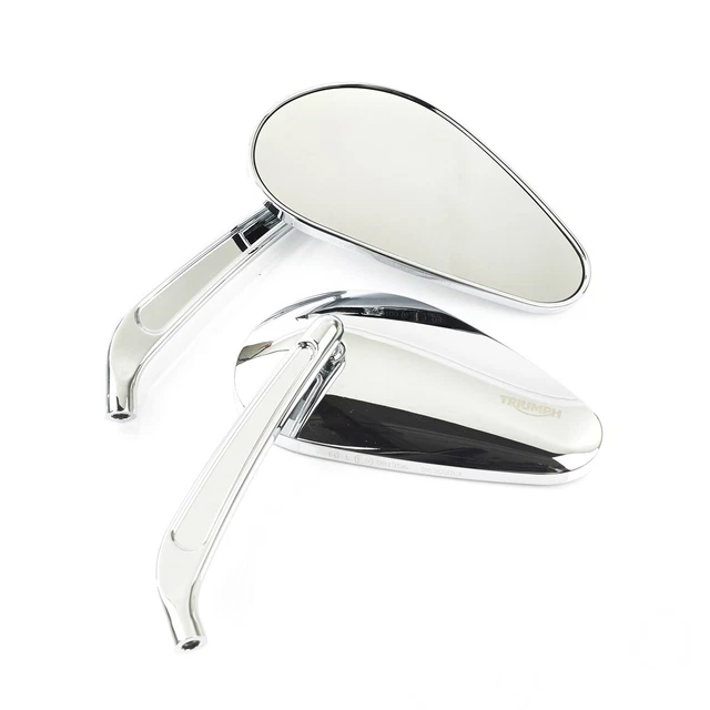 TRIUMPH BONNEVILLE SPEEDMASTER, Street Twin Mirror Kit Oval Pair Chrome ...