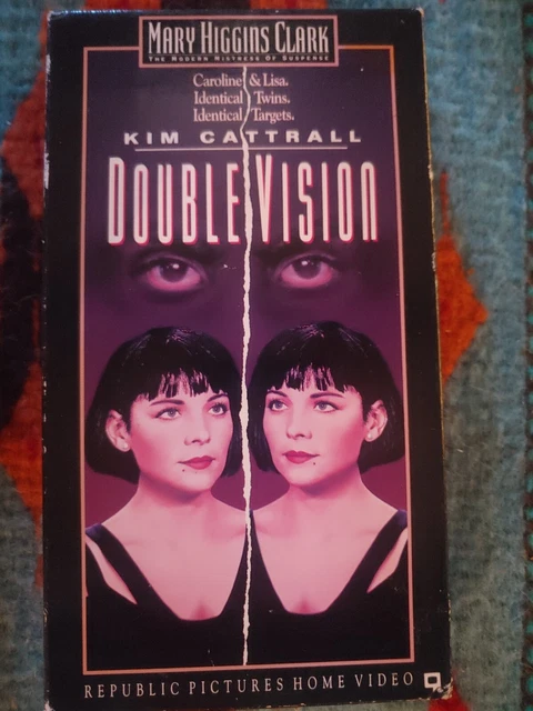 DOUBLE VISION VINTAGE VHS Kim Cattrall Mary Higgins Clark Thriller Ex ...