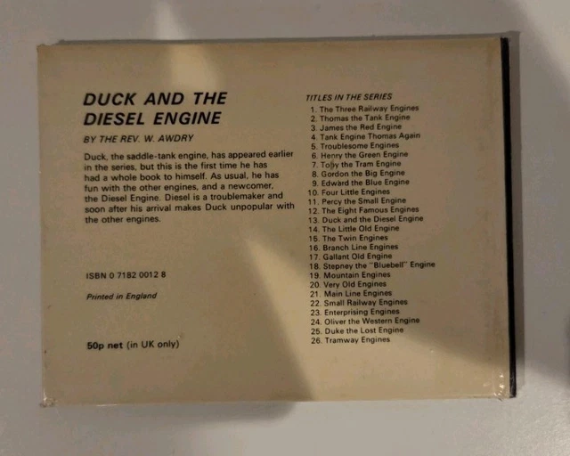 THOMAS THE TANK Engine Duck & the Diesel Engine Rev. W Awdry (Paperback ...