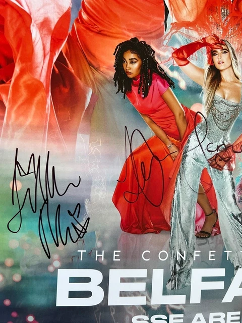 LITTLE MIX SIGNED POSTER The Confetti Tour Official Belfast Autographed ...