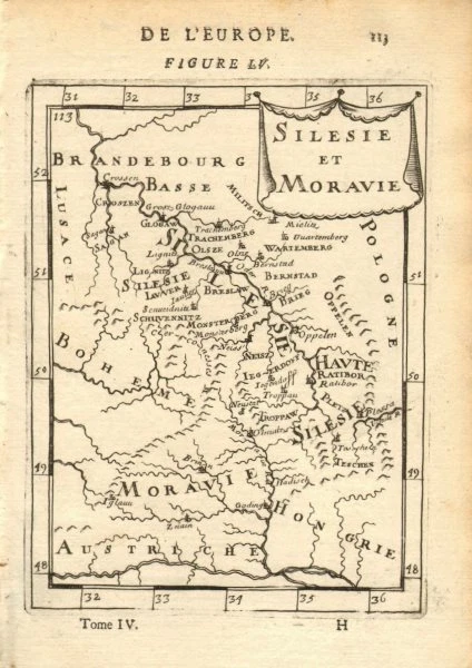 POLOGNE/TCHÈQUE. SILÉSIE MORAVIE. Silésie. « Silésie et Maravie ». carte MALLET 1683 EUR 66,55 ...