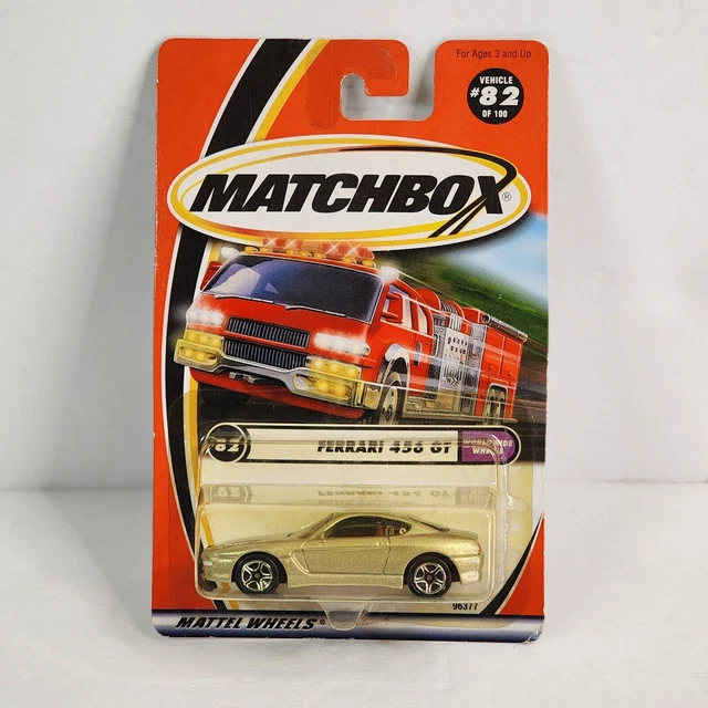 MATCHBOX SUPER FAST / Ferrari 456 GT Red-Maroon Vintage 2000 Brandneu ...