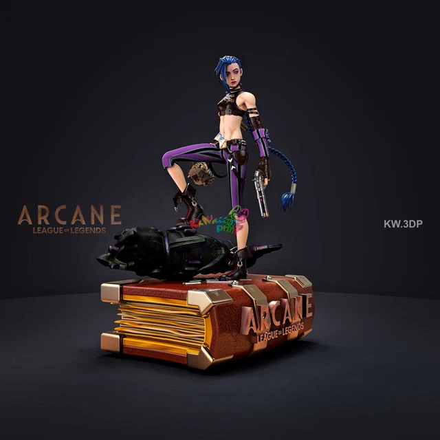 JINX ARCANE LEAGUE of Legends Game Garage Kit Figure Collectible Statue ...