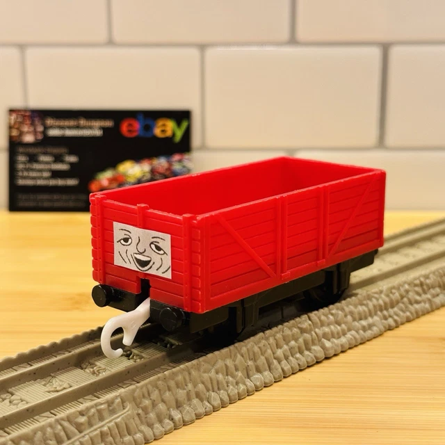 THOMAS & FRIENDS TOMY/ TRACKMASTER RED TROUBLESOME TRUCK CUSTOM FACE #1 ...