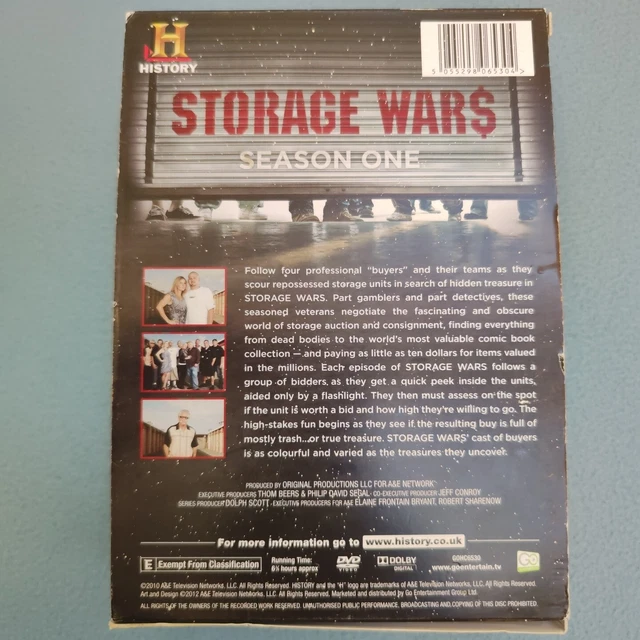 STORAGE WARS SEASON 1 HISTORY CHANNEL 3 x DVDs boxset hoarders auction ...