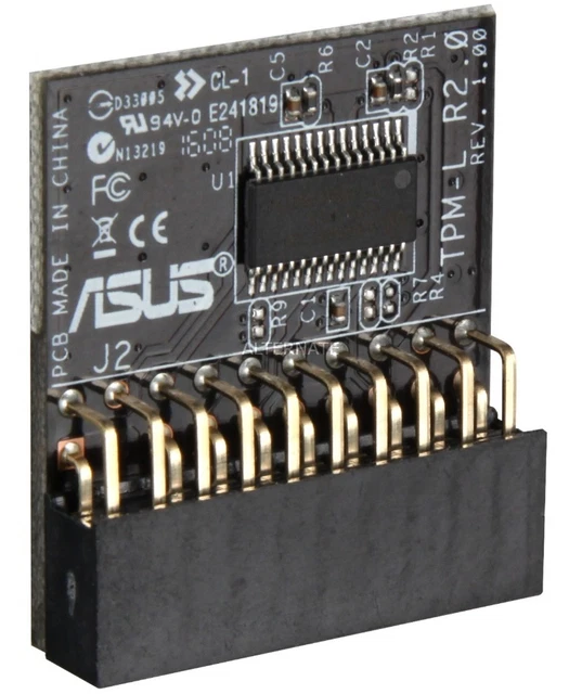 ASUS TPM-L R2.0 TPM-L R2.0 TPM, Trusted Platform Module, 20-1 Pin EUR ...