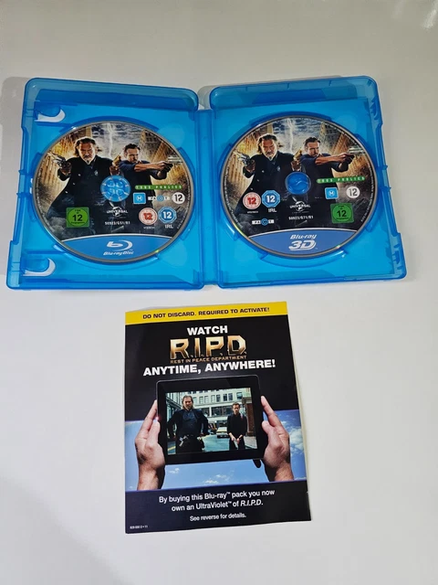 R.I.P.D FOR 3D TV (2-Disc with 2D Blu Ray, 2014) Ryan Reynolds, Jeff ...