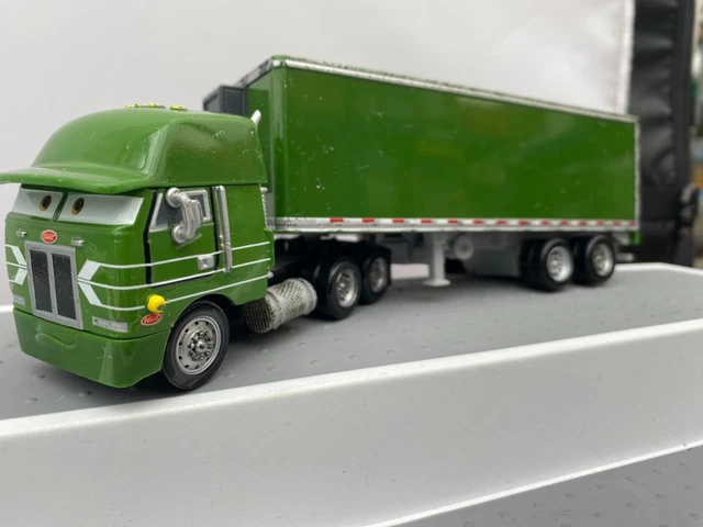 DISNEY PIXAR CARS ‘Gil Peterbilt’ Green Truck Lorry 1/55 Diecast Hauler ...