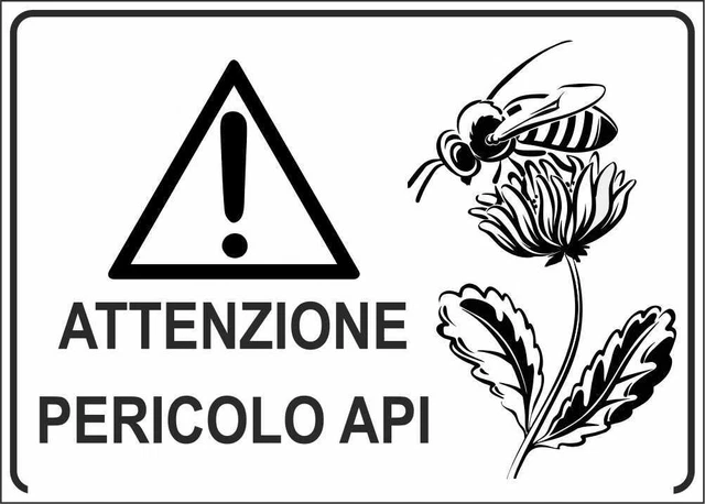 CARTELLO SEGNALETICO - ATTENZIONE PERICOLO API - segnale EUR 1,99 ...