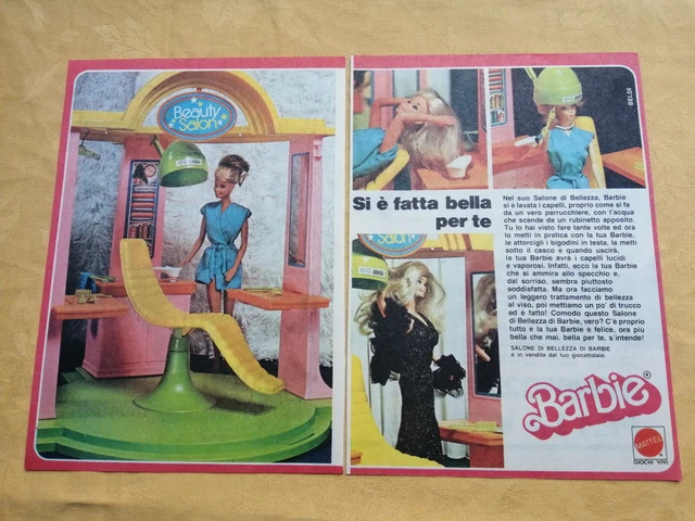 MATTEL ORIGINAL ADVERTISING ADVERTISING ""BARBIE"" 2 pages 70s/80s £2. ...