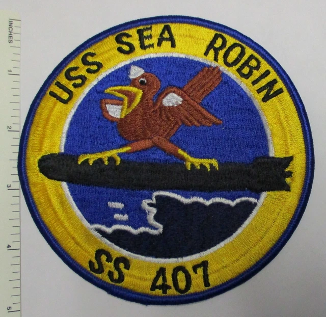 USS SEA ROBIN SS-407 US NAVY SUBMARINE PATCH Japanese Made Vintage ...