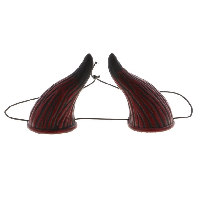 DEVIL HORNS HEADBAND vampire horns headband devil horns bull horns hair ...
