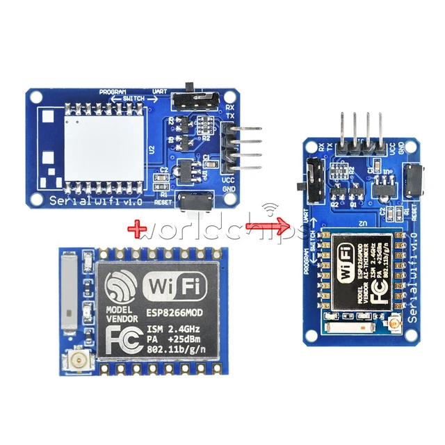 ESP8266 V1.0 SERIAL Wifi Transceiver Adatper Wireless Module Esp-07 AP+STA EUR 2,33 - PicClick FR
