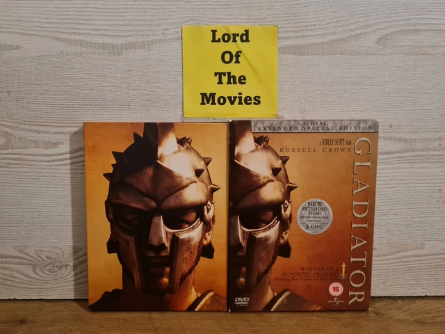 GLADIATOR 3 DISC EXTENDED SPECIAL EDITION (DVD, 2005) Russell Crowe [R2 ...