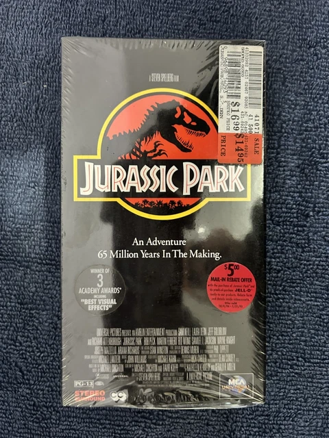 VHS MOVIE - Jurassic Park, 1993, Sealed in Original Packaging. Vintage ...
