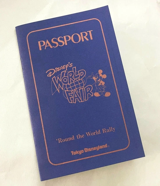 VINTAGE TOKYO DISNEYLAND 1992 Worlds Fair Passport Stamp Contest ...