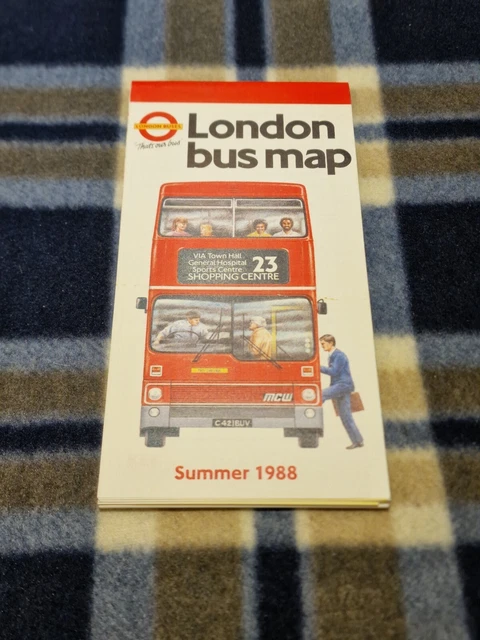LONDON BUSES NETWORK Map and List of Routes (Summer 1988) £3.00 ...