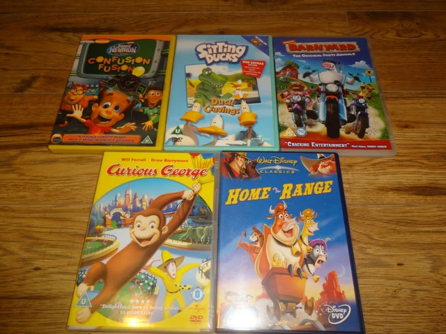 KIDS DVD'S: BARNYARD, Sitting Ducks, Curious George, Jimmy Neutron ...
